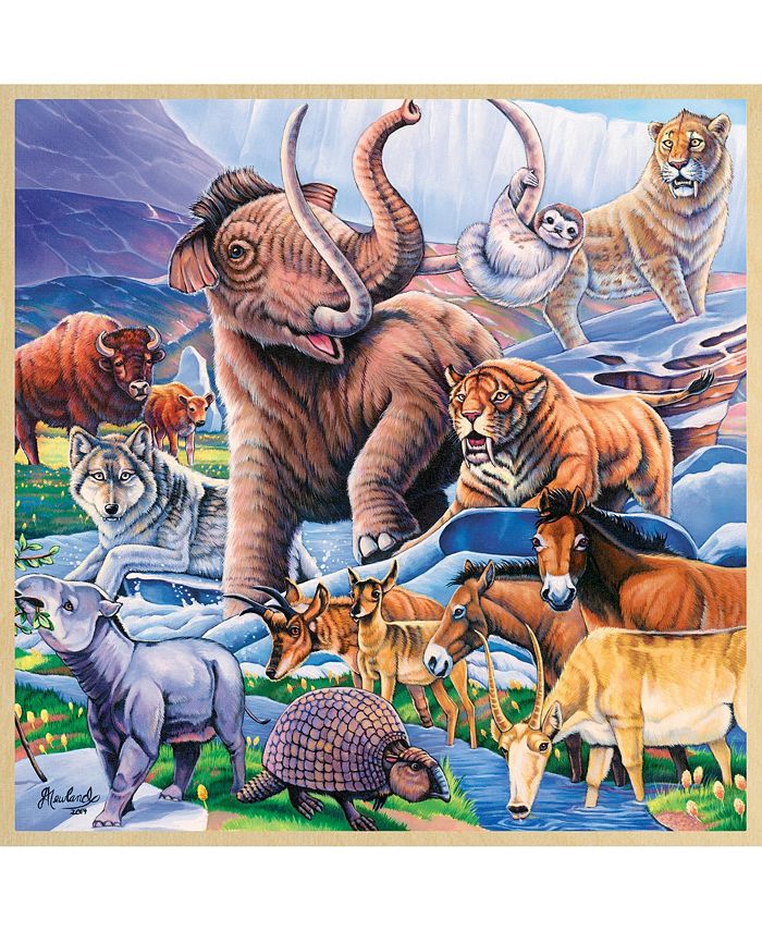 MasterPieces Puzzles Masterpieces Wood Fun Facts - Ice Age Animals Wood ...