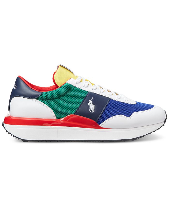 Polo Ralph Lauren Men's Train 89 Colorblocked Sneakers - Macy's