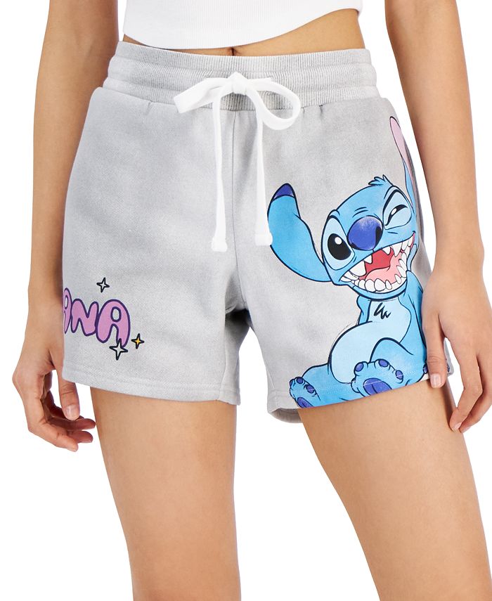 Disney Juniors' Stitch Drawstring Pull-On Shorts - Macy's