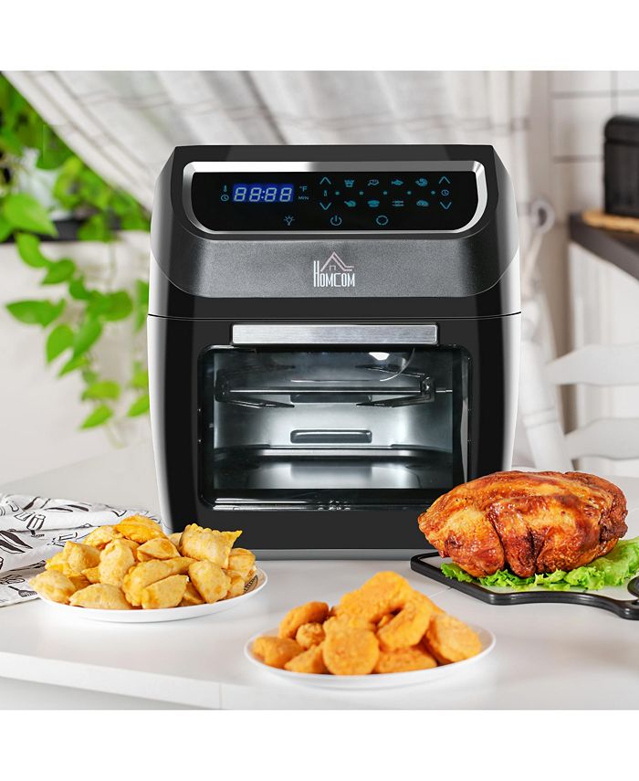 HOMCOM Air Fry Oven, 12Qt 8 In 1 Countertop Oven Combo with Air Fry ...