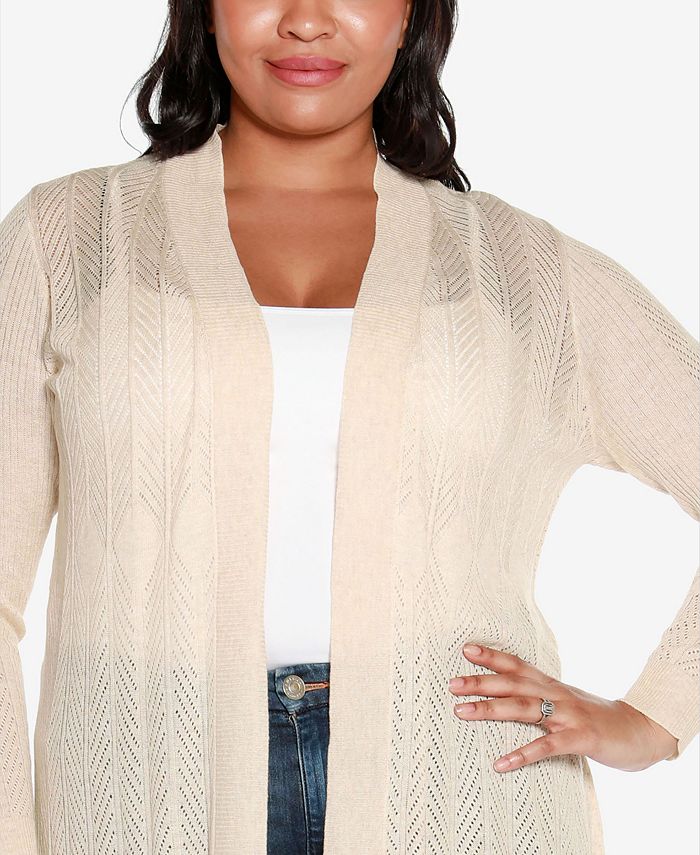 Belldini Plus Size Lightweight Duster Cardigan Sweater - Macy's