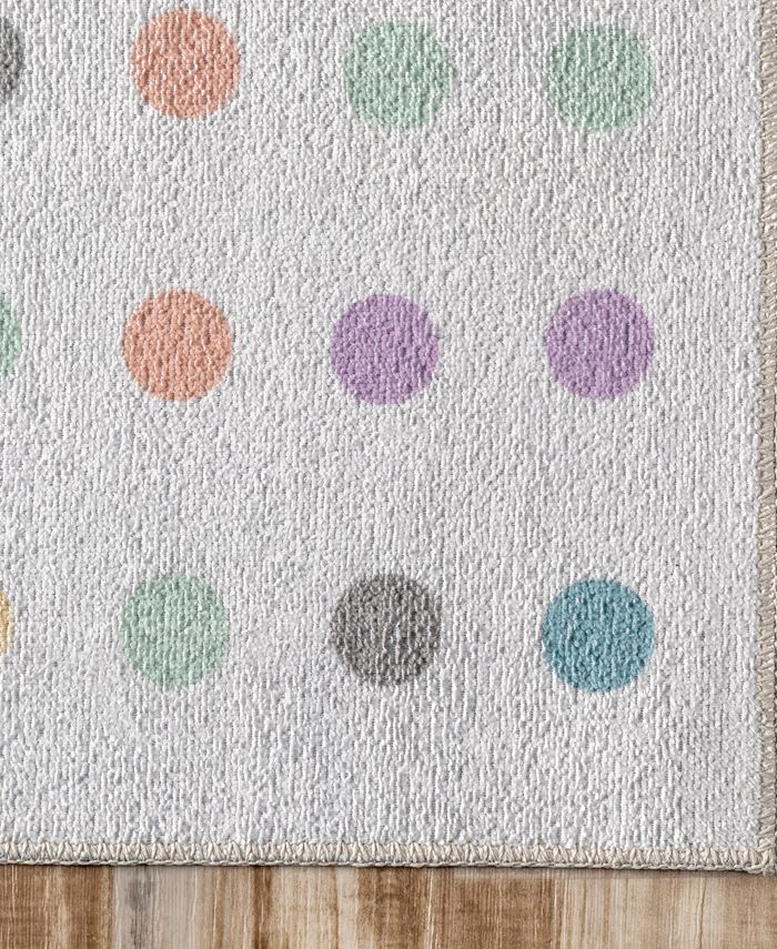 nuLoom Aurora Larissa Washable Kids Polka Dot 3' x 5' Area Rug - Macy's