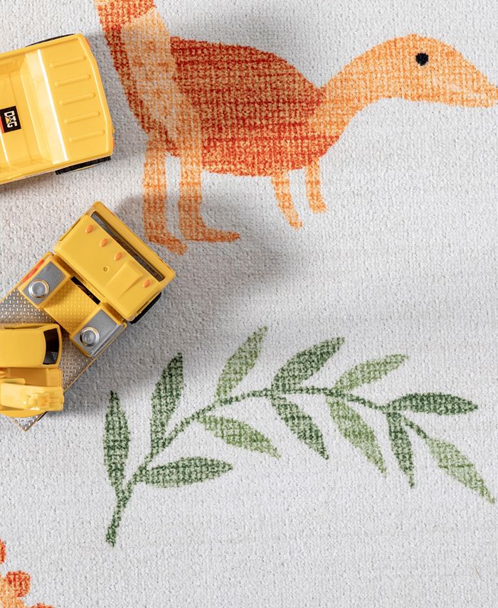 nuLoom Revel Eamon Dinosaur Washable Kids 5' x 8' Area Rug - Macy's