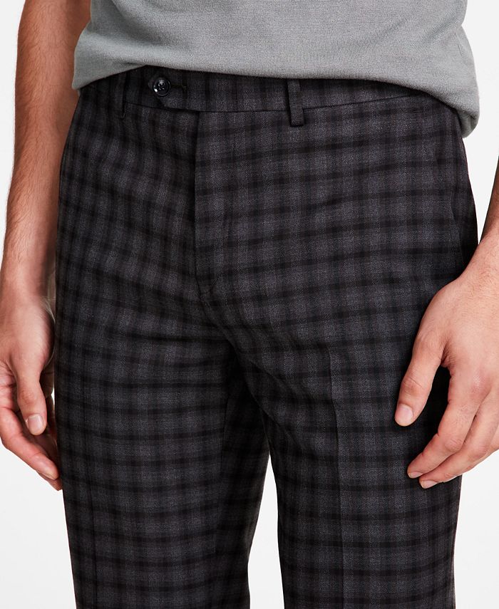 Bar III Men's Slim-Fit Check Suit Pants, Created for Macy's - Macy's