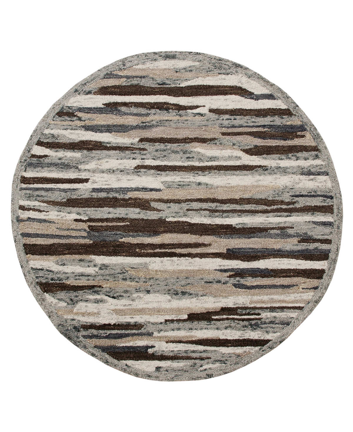 Click here for Lr Home Sweet Sinuo-121 6 x 6 Round Area Rug - Gra... prices