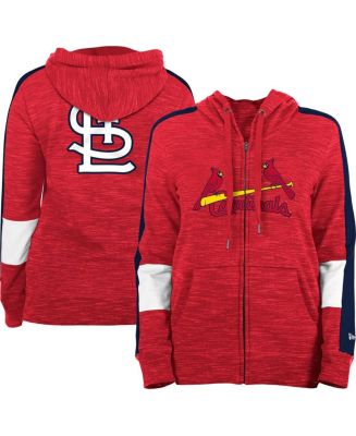 Women's New Era Red St. Louis Cardinals Colorblock Full-Zip Hoodie - Macy's
