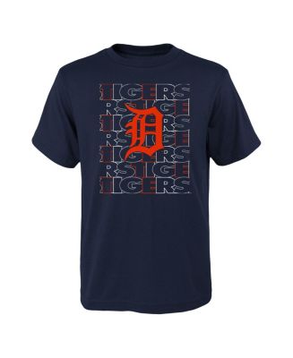 Big Boys and Girls Navy Detroit Tigers Letterman T-shirt - Macy's