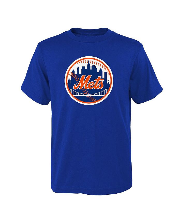 Outerstuff Big Boys and Girls Royal New York Mets Logo Primary Team T ...
