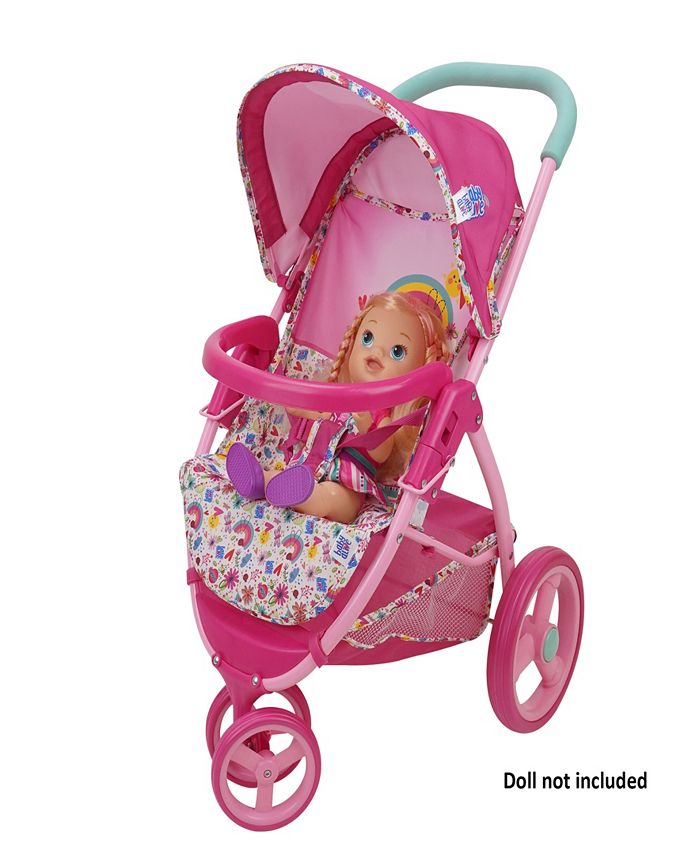 Baby Alive Pink And Rainbow Doll Jogging Stroller - Macy's