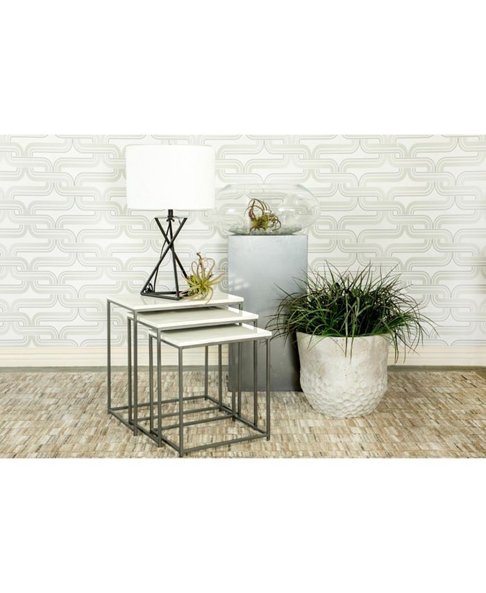 Coaster Home Furnishings 3 Piece Marble Top Nesting Table - Macy's