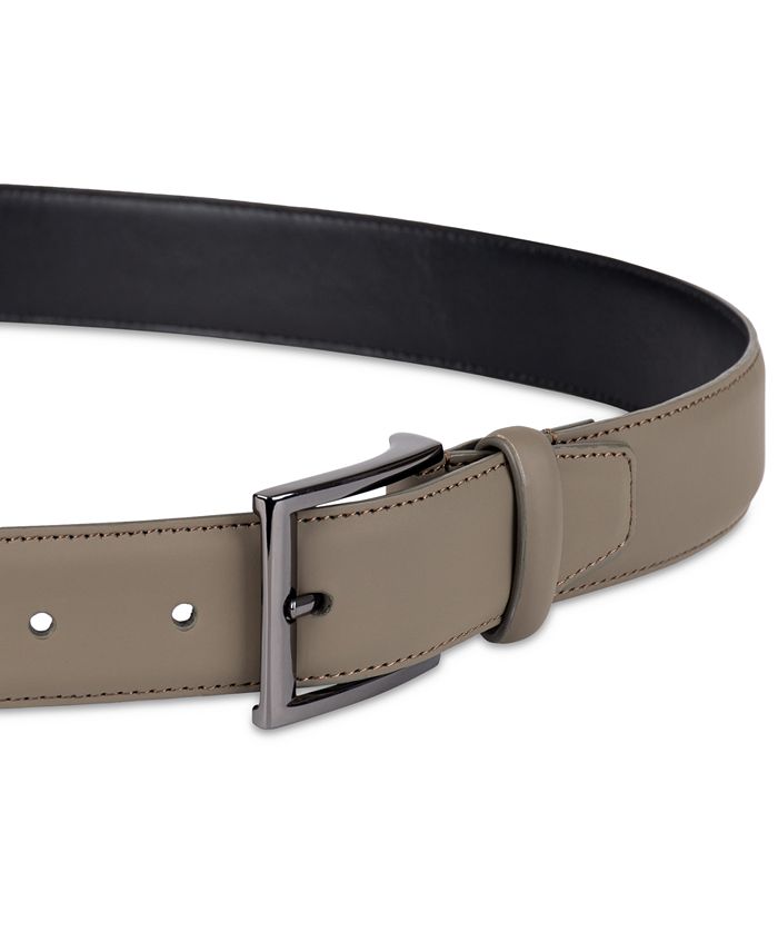Alfani Men's Rubberized Faux Leather Belt, Created for Macy's - Macy's