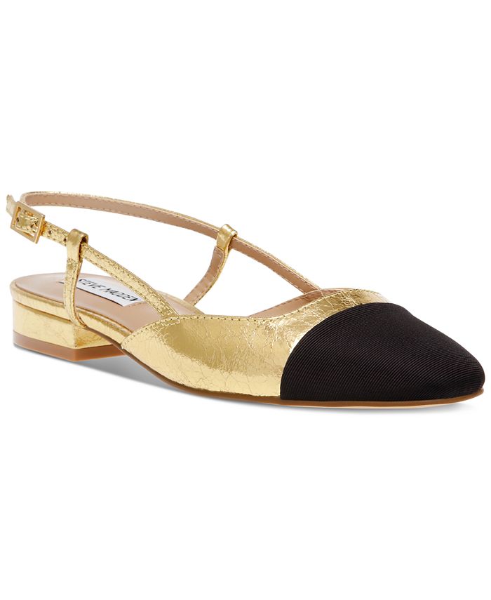 Steve Madden Women's Belinda Cap-Toe Slingback Flats - Macy's