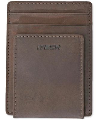 iTech Men's Logo Wallet & Money Clip - Macy's
