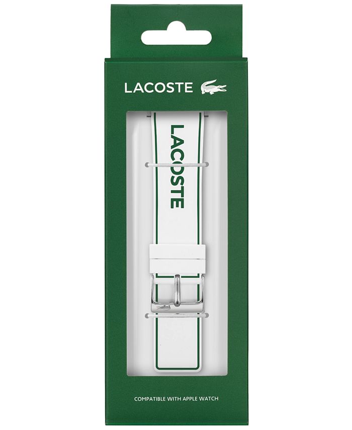 Lacoste Unisex White Silicone Apple Strap & Reviews - Women - Macy's