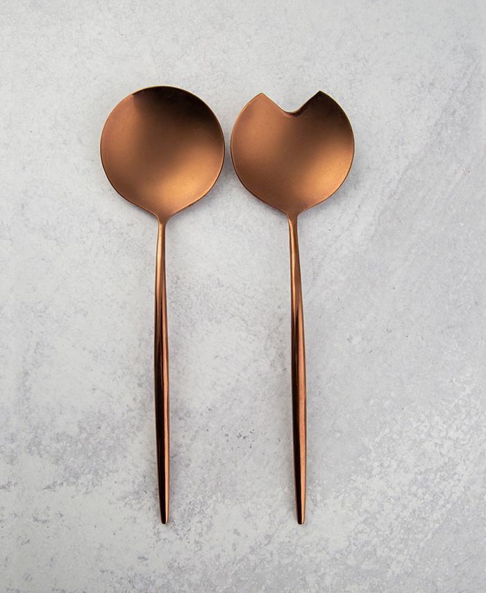 Cambridge Silversmiths Gaze Copper Mirror Serving Set, 2 Piece - Macy's