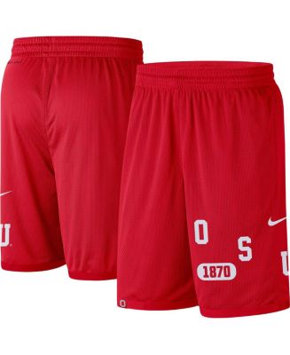 Men's Nike Scarlet Ohio State Buckeyes Wordmark Performance Shorts - Macy's