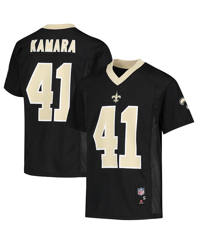 Outerstuff Big Boys and Girls Alvin Kamara Black New Orleans Saints Replica Player Jersey - Macy's