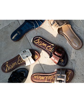 Sam Edelman Women's Gaige Buckle Slip-On Slide Sandals - Macy's