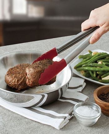 KitchenAid Silicone Stainless Steel Tongs - Macy's