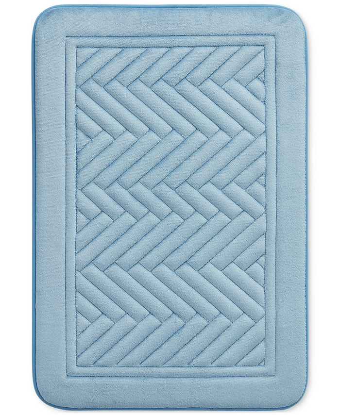 Seventh Studio Memory Foam Zig Zag Bath Rug, 20" x 30" - Macy's