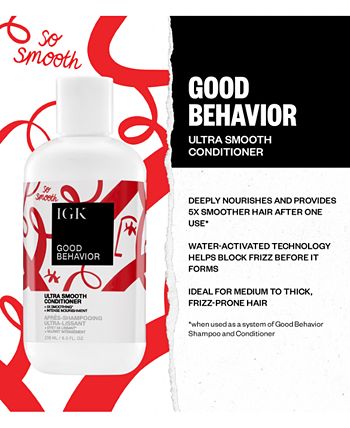 IGK Hair Good Behavior Ultra Smooth Conditioner - Macy's