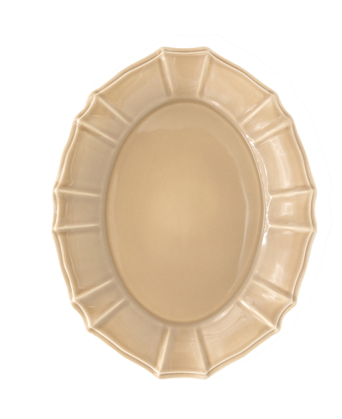 Click here for Euro Ceramica Chloe Oval Platter - Taupe prices