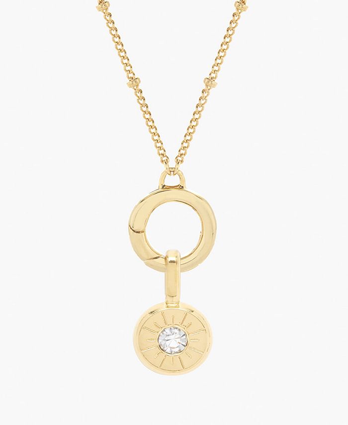 brook & york Crystal 14K Gold-Plated Emily Charm - Macy's
