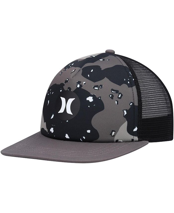 Hurley Men's Anthracite, Black Balboa Trucker Snapback Hat - Macy's