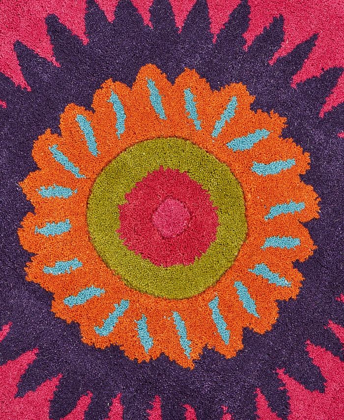 LR Home Valentin VLNTA03540 3' x 3' Round Area Rug - Macy's