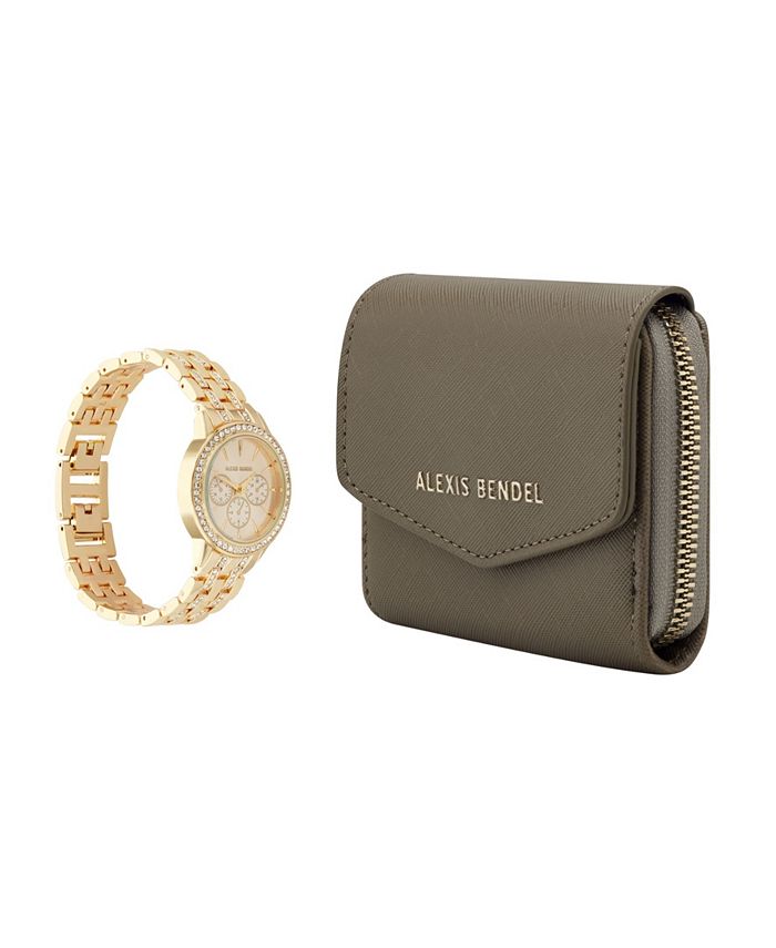 Alexis Bendel Women's Analog Gold-Tone Metal Alloy Bracelet Watch, 32mm ...