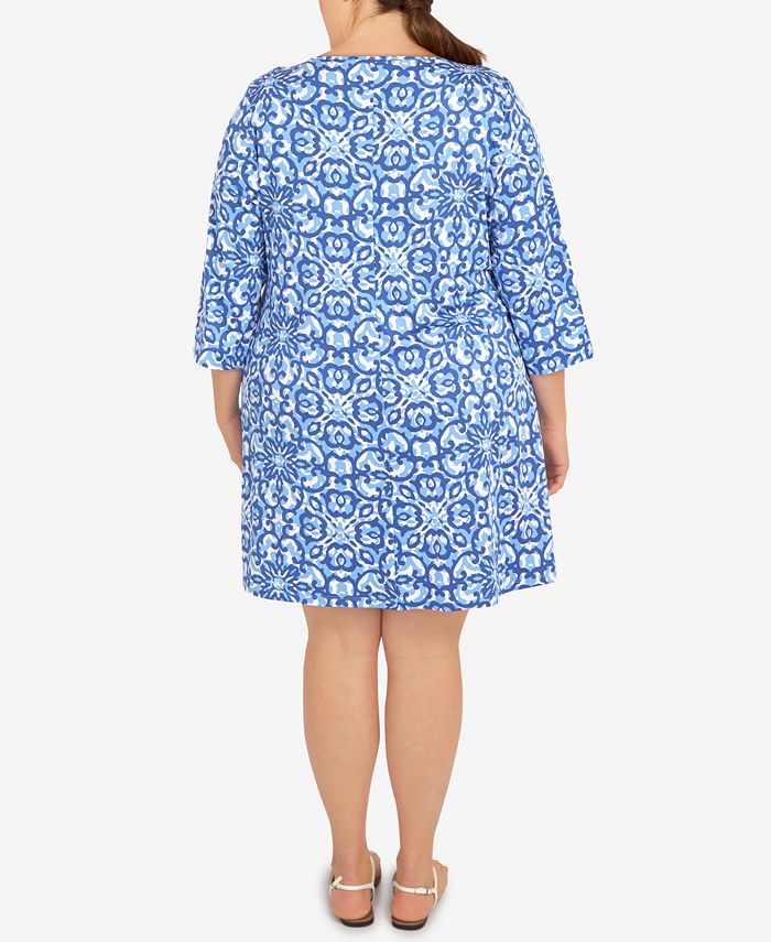 Ruby Rd. Plus Size Floral Dress & Reviews - Dresses - Plus Sizes - Macy's