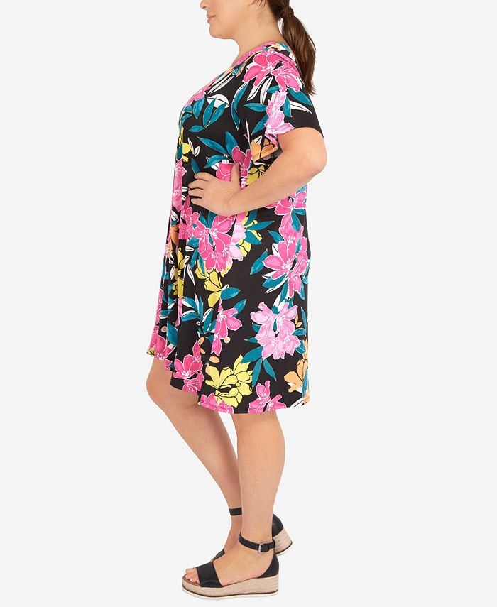 Ruby Rd. Plus Size Hawaiian Floral Print Dress - Macy's Ruby Rd. Plus Size Hawaiian Floral Print Dress - Macy's