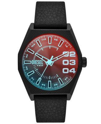 Diesel Men's Scraper Quartz Black Stainless Steel Watch 43mm - Macy's