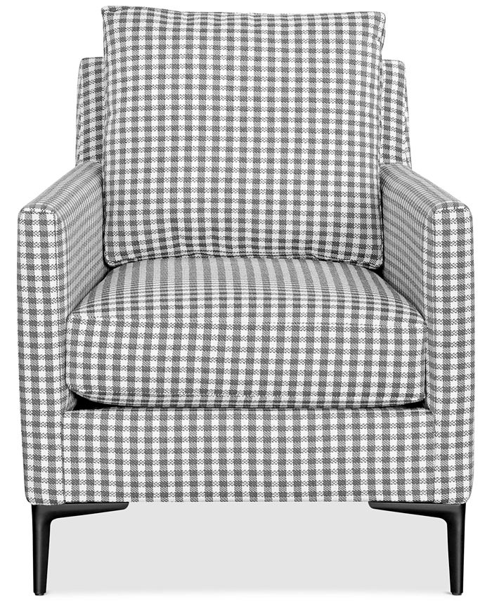 Furniture CLOSEOUT! Laylanna 28" Fabric Patterned Accent Chair, Created ...
