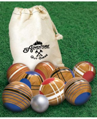 Adventure Wooden Bocce Ball 10 Piece Set - Macy's
