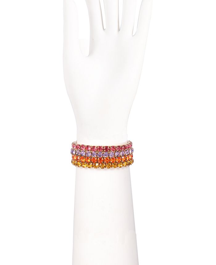 I.N.C. International Concepts Gold-Tone 4-Pc. Set Multicolor Crystal ...