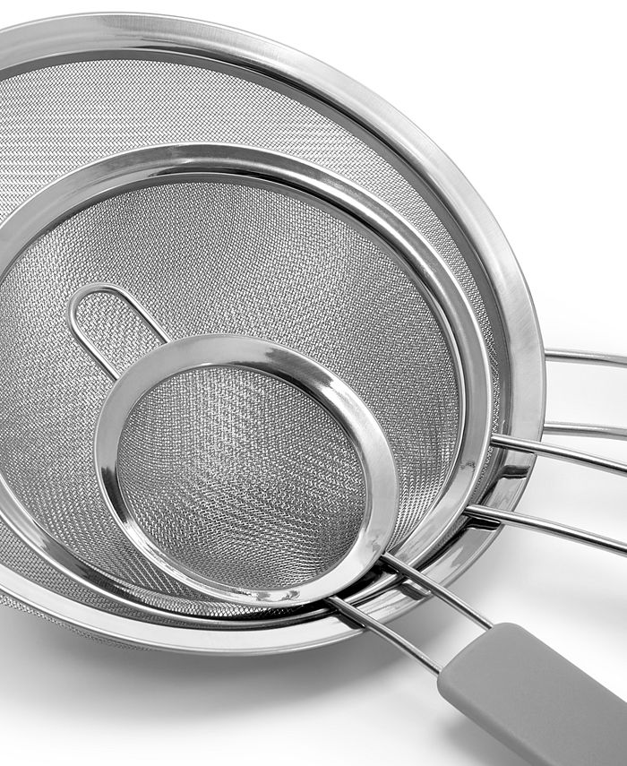 The Cellar Core 3-Pc. Stainless Steel Sieve Set, Created for Macy's ...