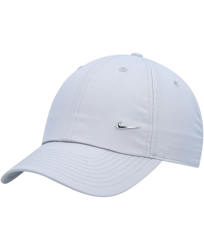 Nike Men's Gray Logo Metal Swoosh Heritage86 Adjustable Hat - Macy's