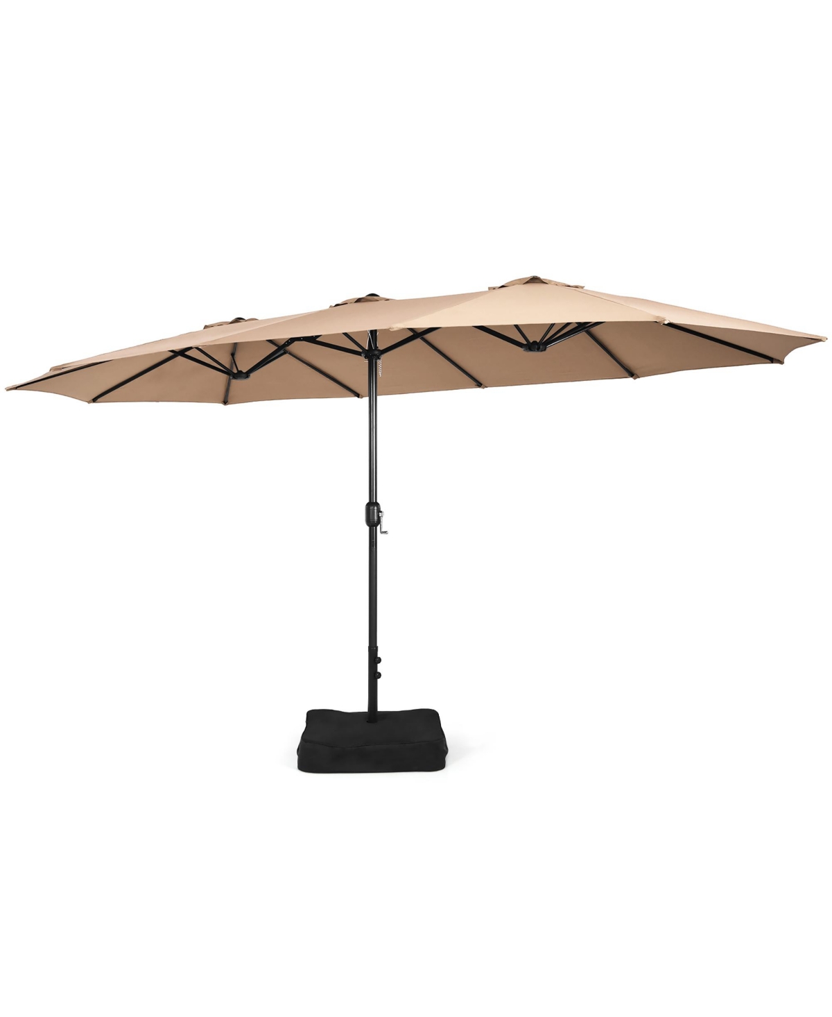 Click here for 15 Ft Patio Double Sided Umbrella Outdoor Market U... prices