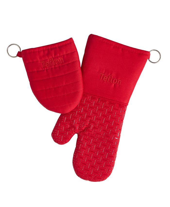 Teflon 3-Piece Apron Set - Teflon Treated 1 Apron, 1 Oven Mitt, 1 Mini ...