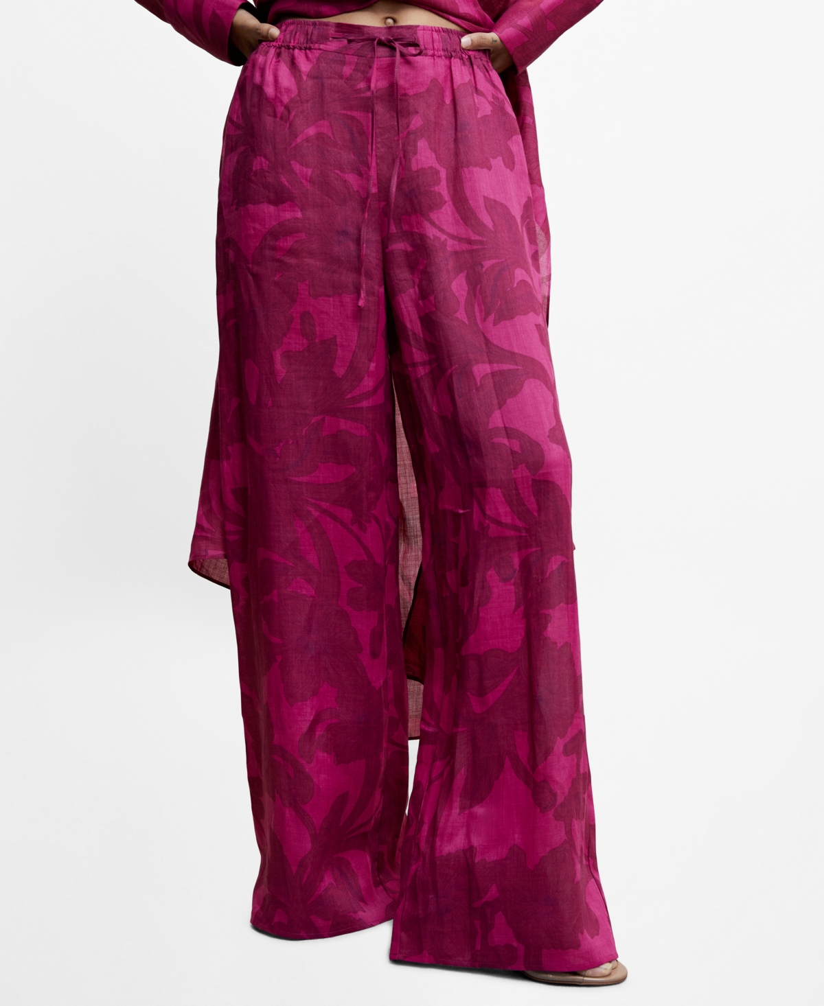 mango printed culottes