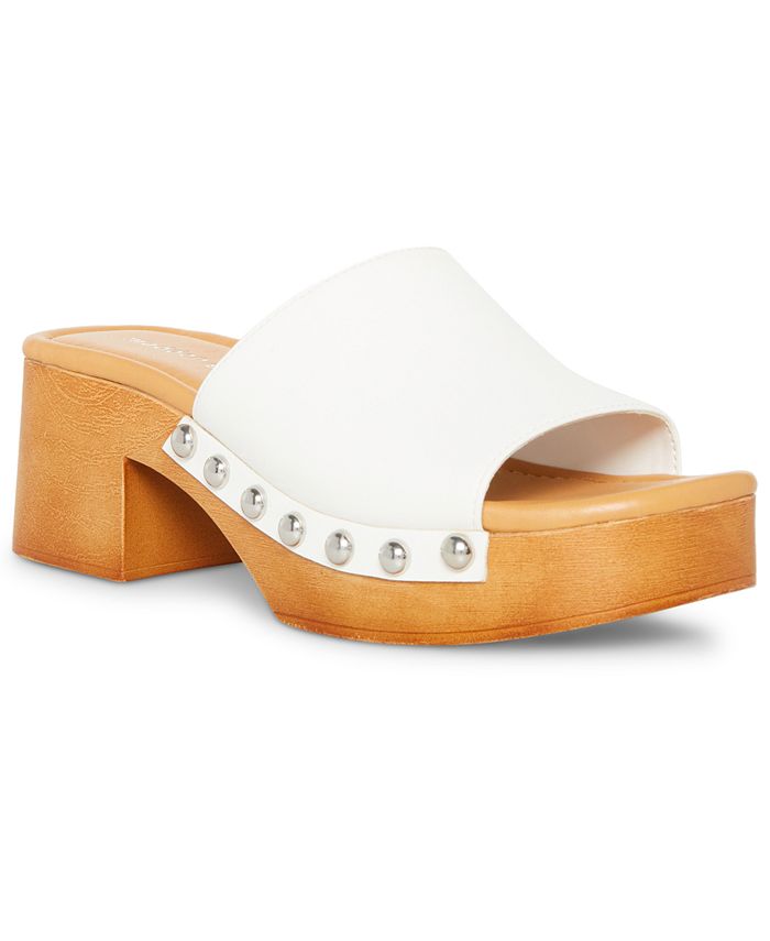 Madden Girl Hilly Slip-On Studded Platform Slide Sandals - Macy's