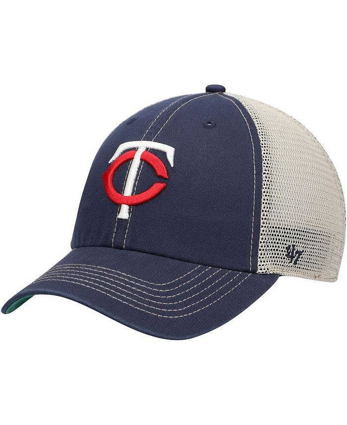 '47 Brand Men's Navy Minnesota Twins Trawler Clean Up Trucker Snapback ...