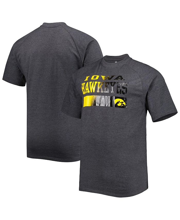Profile Men's Charcoal Iowa Hawkeyes Big and Tall Raglan T-shirt - Macy's