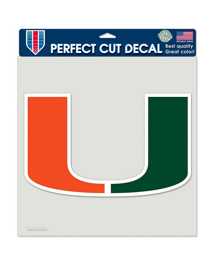 Wincraft Miami Hurricanes 8'' x 8'' Color Car Decal - Macy's
