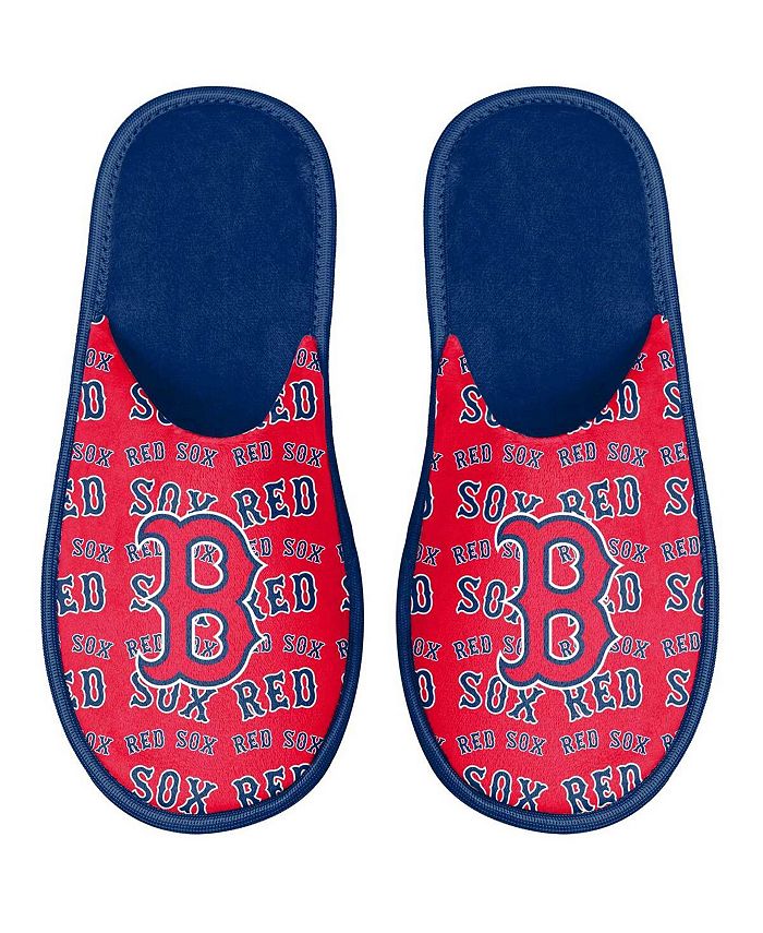 FOCO Youth Boys and Girls Boston Red Sox Scuff Wordmark Slide Slippers ...