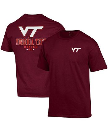 Champion Men's Maroon Virginia Tech Hokies Stack 2-Hit T-shirt ...