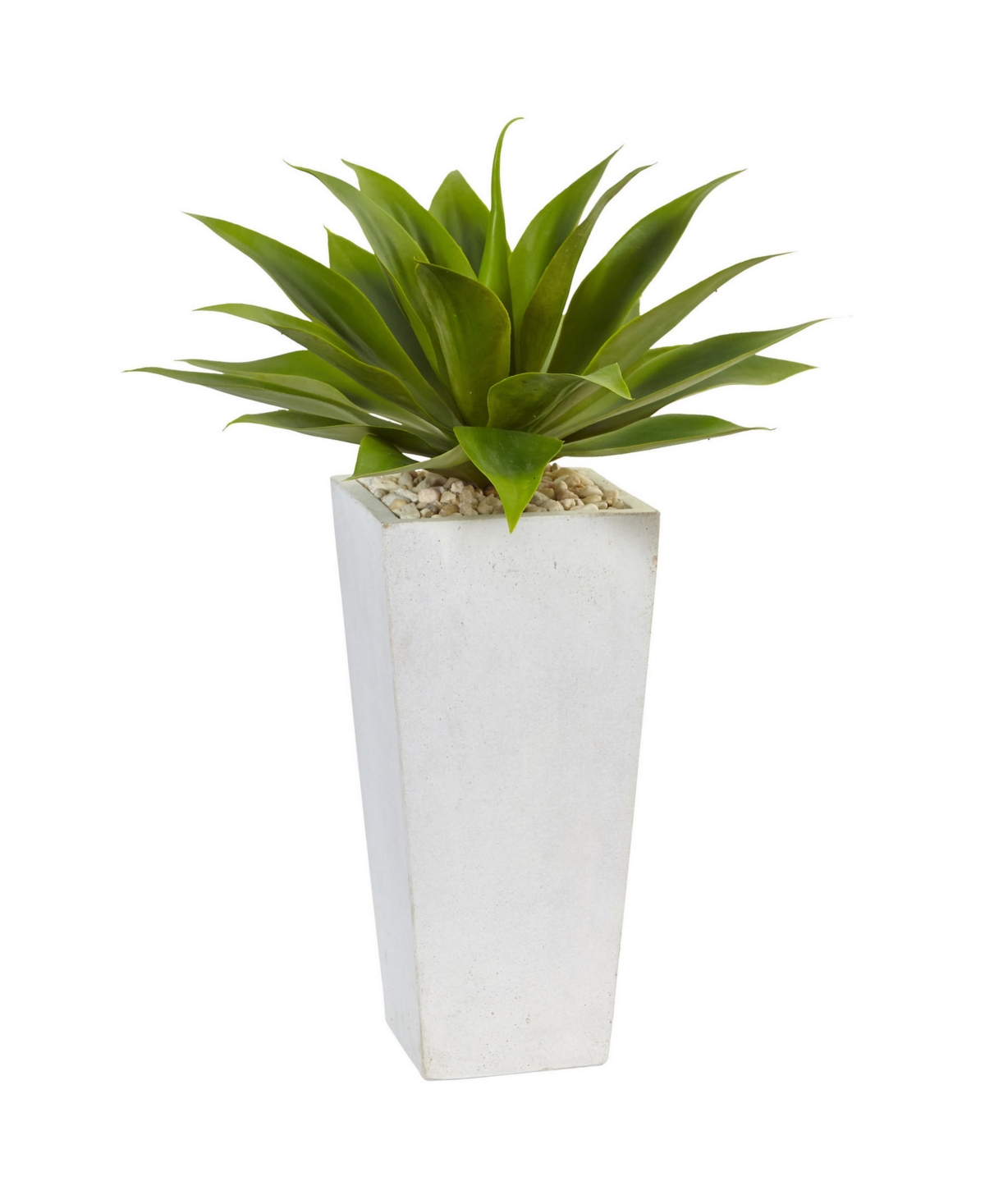 Click here for Nearly Natural Agave Artificial Plant in White Pla... prices