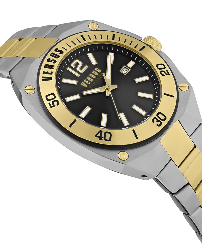 Versus Versace Versus Reaction Men's 3 Hand Date Quartz Movement and ...