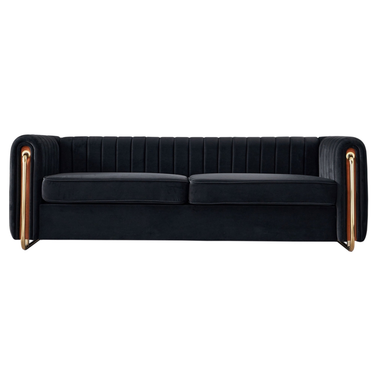 Click here for Streamdale Furniture Modern Velvet Sofa - Black prices